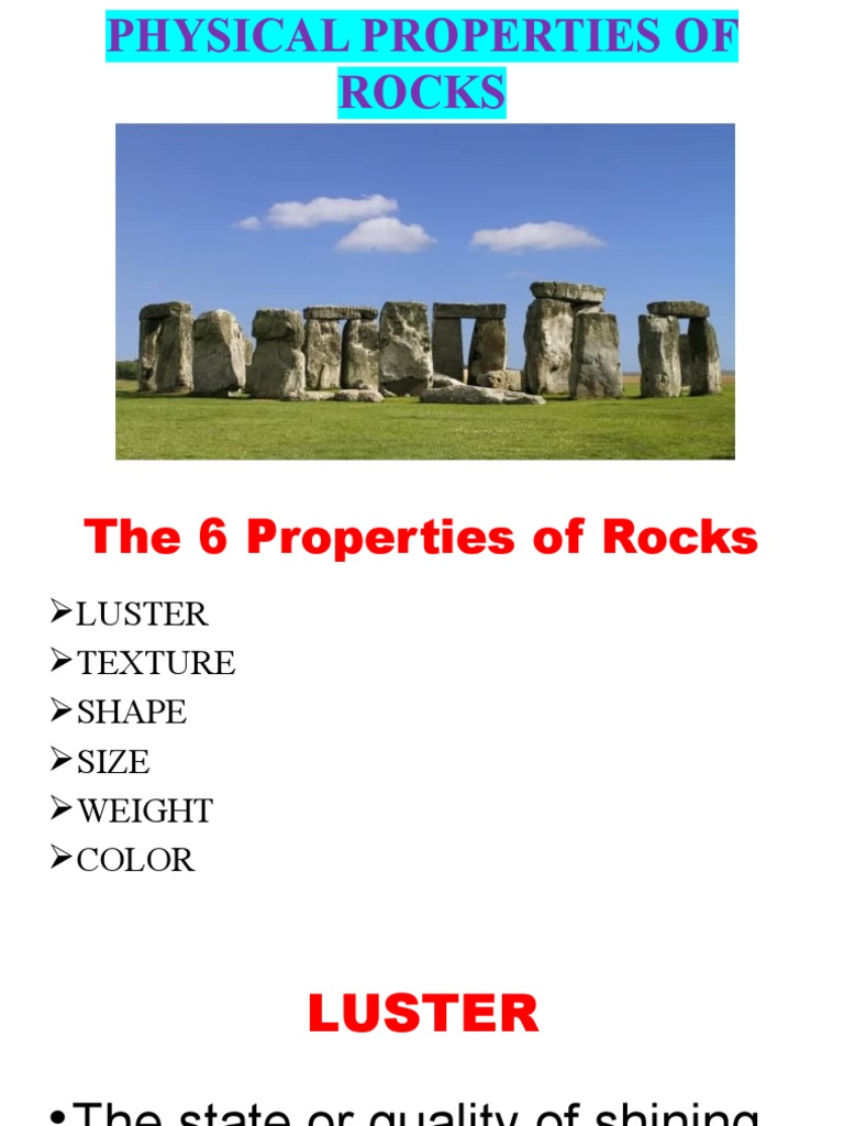 Physical Properties of Rocks | PDF