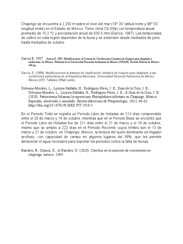 Chapingo Se Encuentra A 2 | PDF