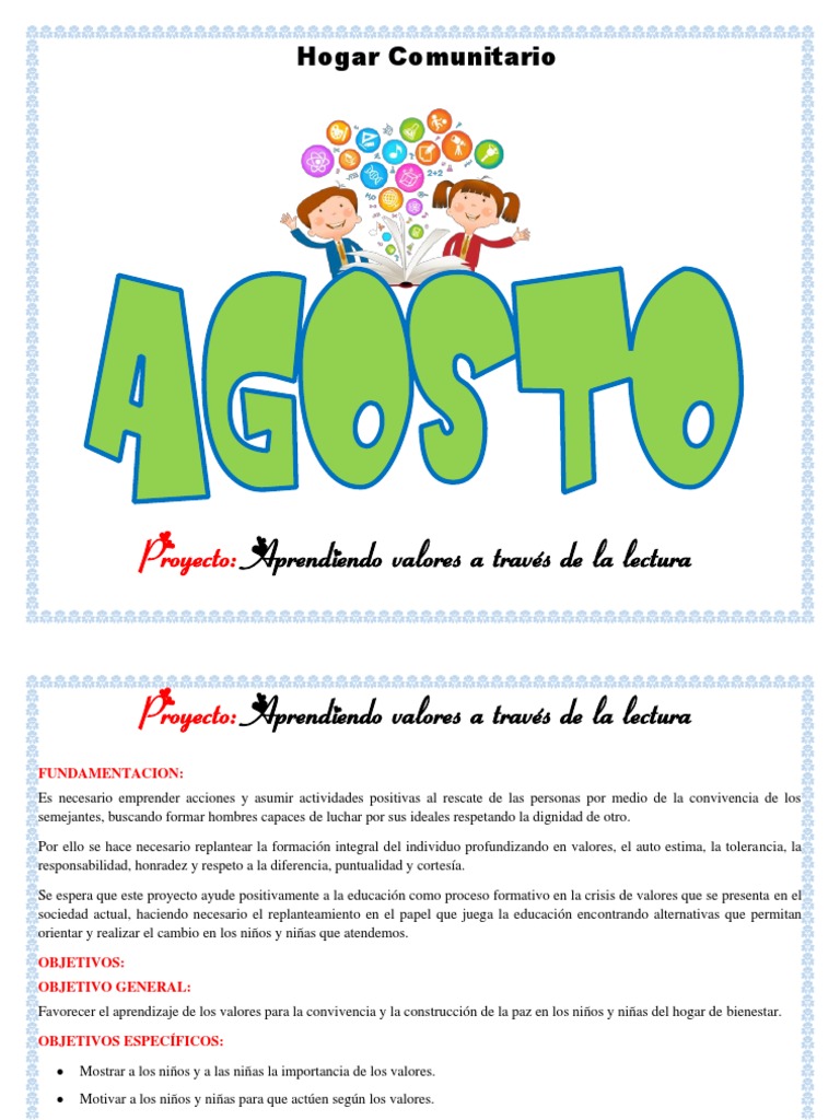 Planeacion Agosto | PDF | Caperucita Roja | Aprendizaje