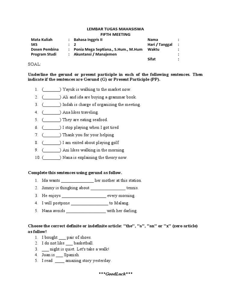 Tugas 3 - Bahasa Inggris 2 | PDF
