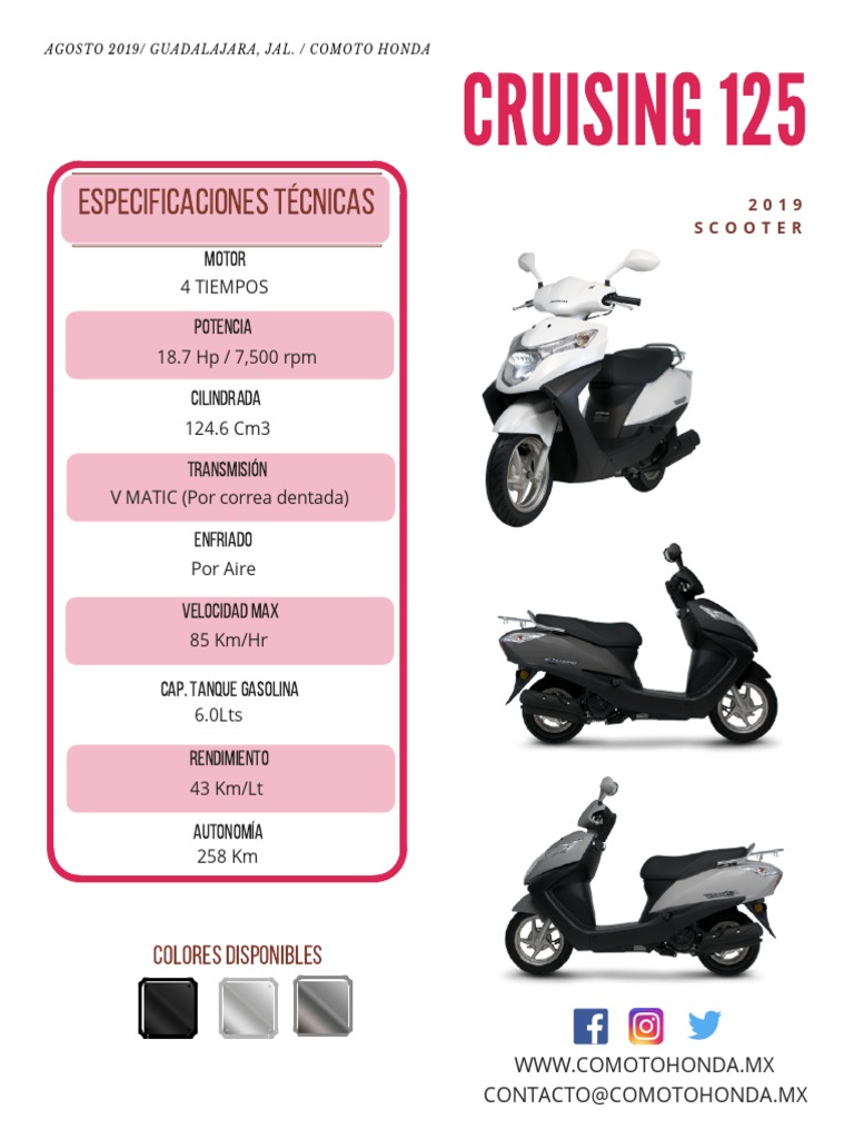 Comoto Cruising 125 | PDF | Vehículo de motor | Vehículos