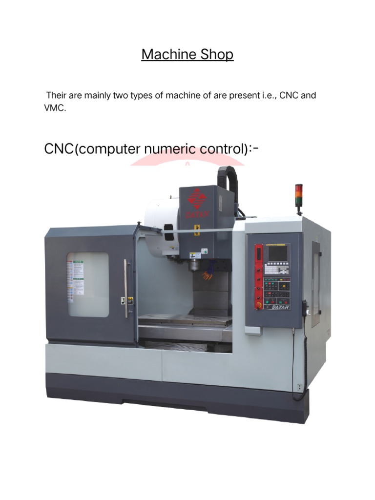 Machine Shop CNC | PDF | Numerical Control | Piston