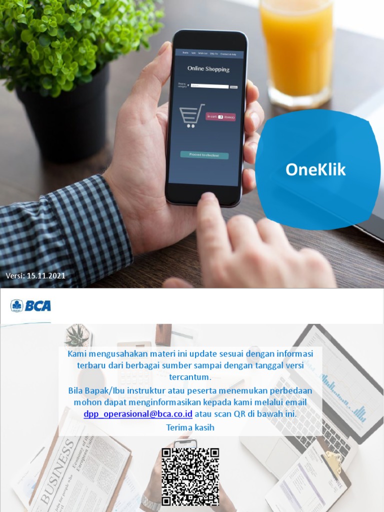 Panduan Penggunaan OneKlik BCA | PDF | Pengelolaan Keuangan & Uang