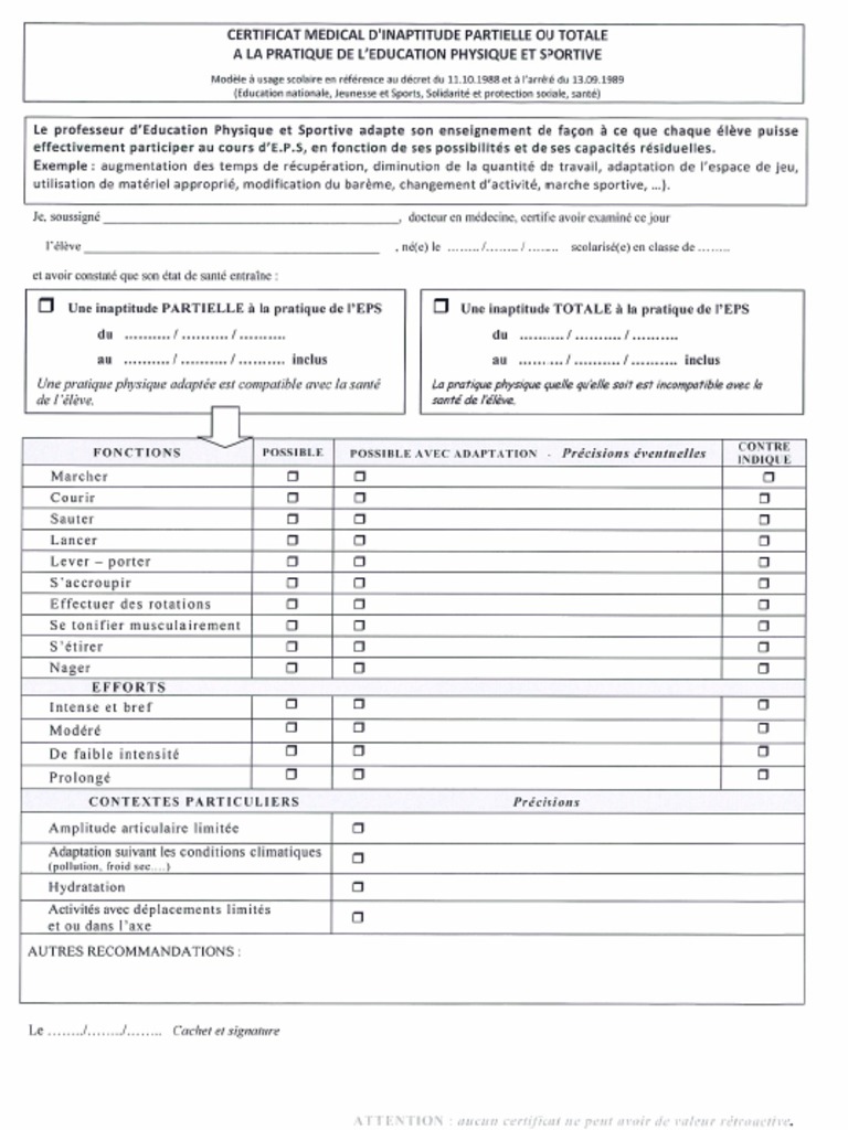 Formulaire Dispense Partielle Partielle - Ou - Totale | PDF