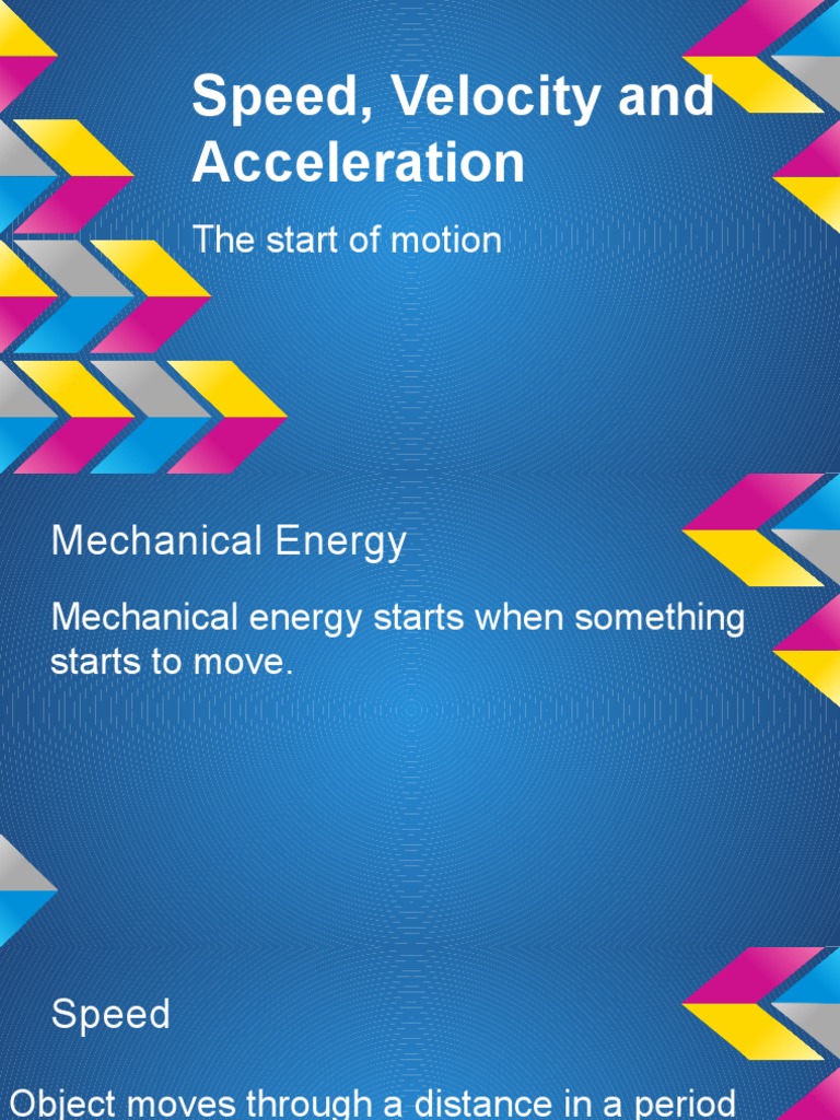 Understanding Speed, Velocity, and Acceleration | PDF | Speed ...