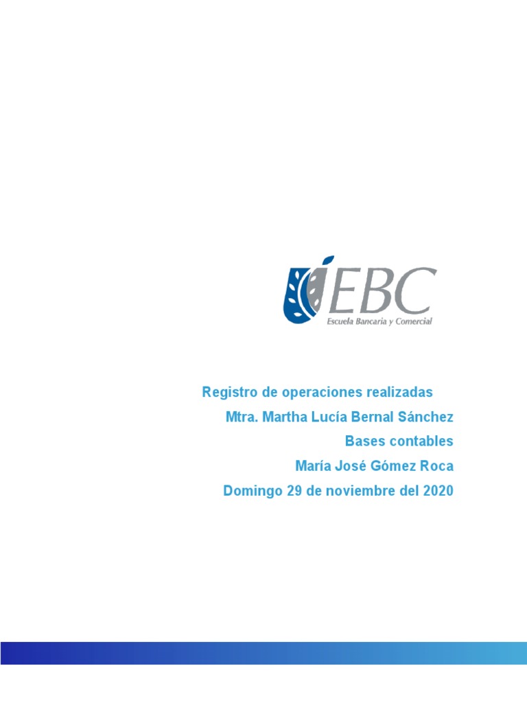 Bases Contables 4 | PDF | Impuesto al valor agregado | Bancos