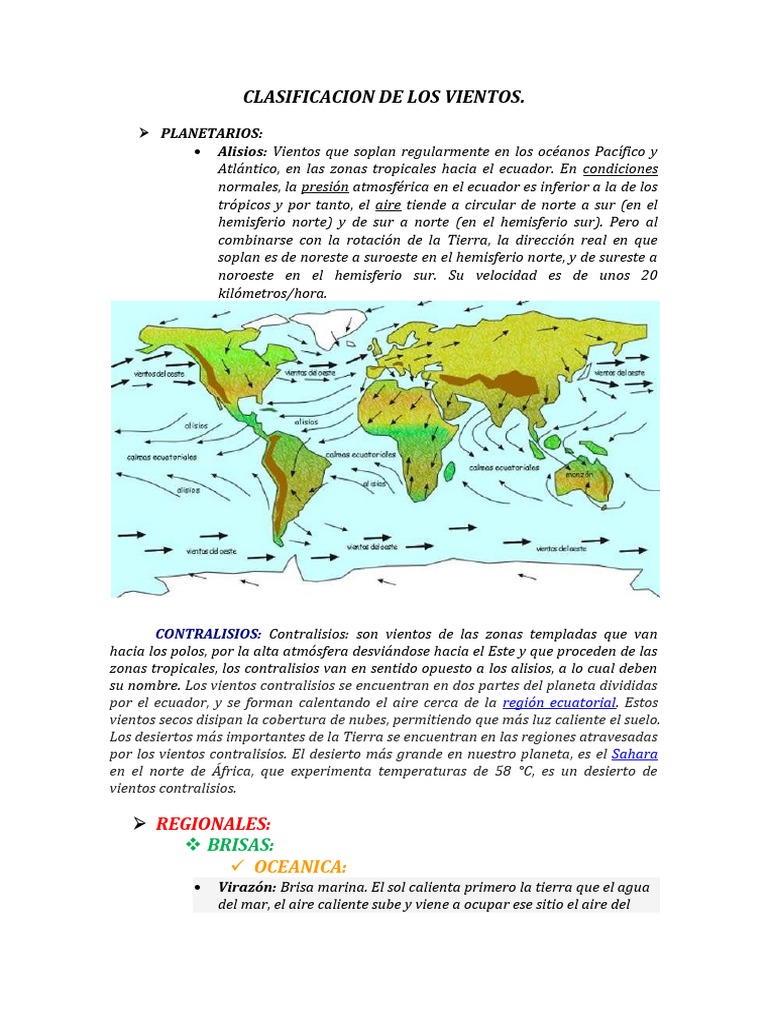Clasificación de Vientos y Tipos | PDF | Ciclones tropicales | Herida