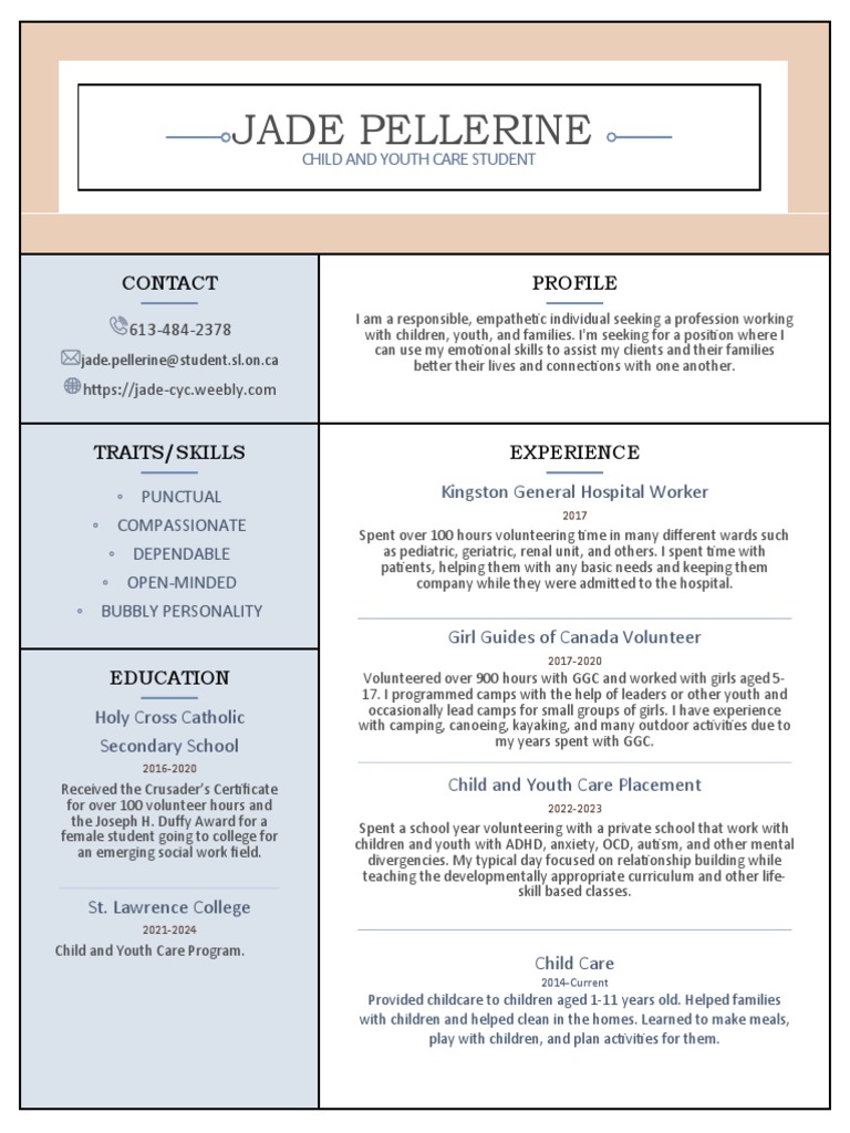 Cyc 2022 Resume | PDF | Child Care | Schools