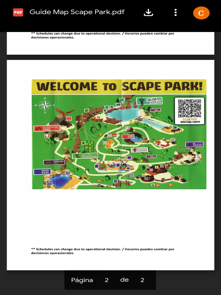 Mapa de Scape Park en Punta Cana | PDF
