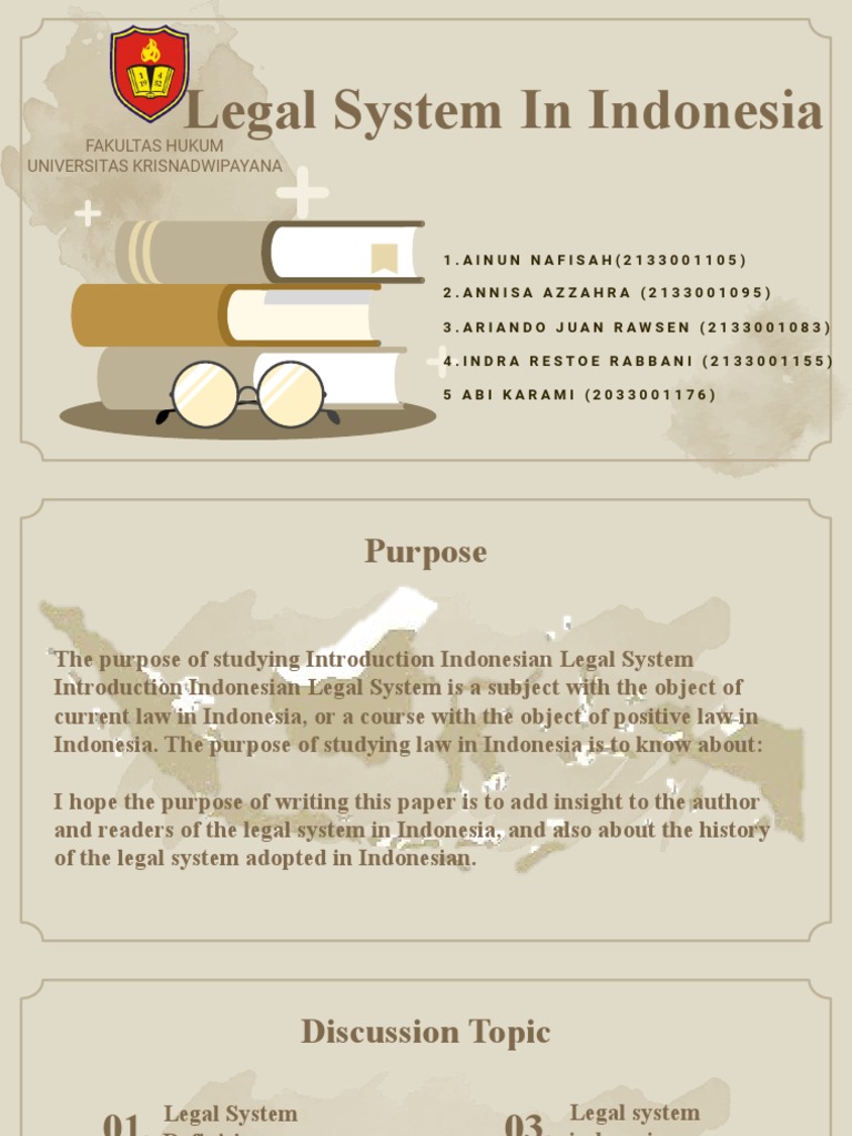 (PPT Inggris) Introduction Indonesia Legal System | PDF | Sharia ...