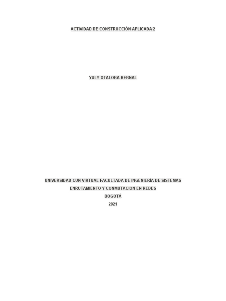 Solucion Actividad ACA - 2 | Descargar gratis PDF | Dirección IP | Protocolos de red