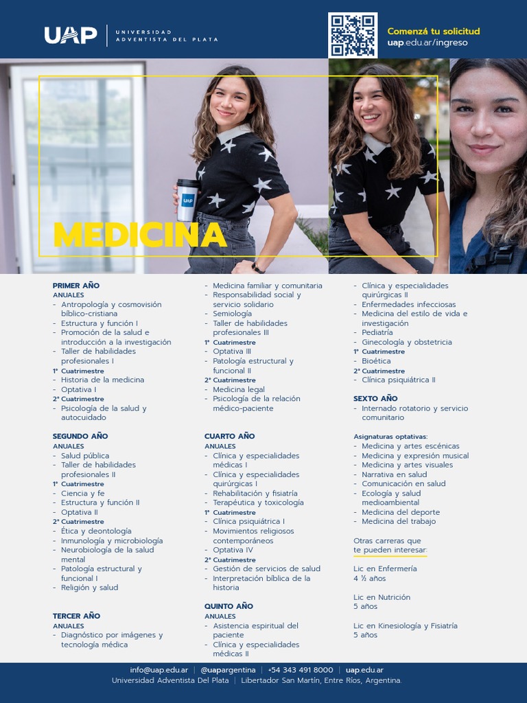 Plan de Estudios MEDICINA | PDF | Medicina | Medicina Física y ...