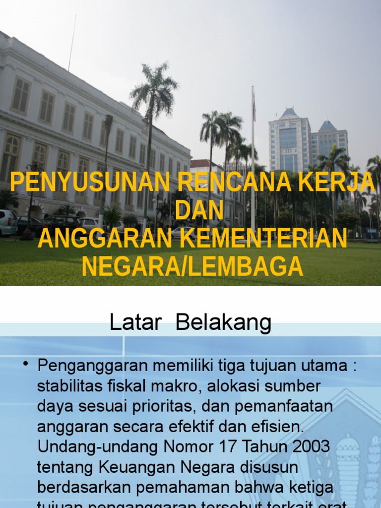Tata Cara Penyusunan RKA K-L | PDF