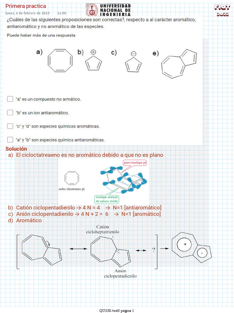 Reacciones y Aromaticidad en Química | PDF | Benceno | Hidrocarburos ...