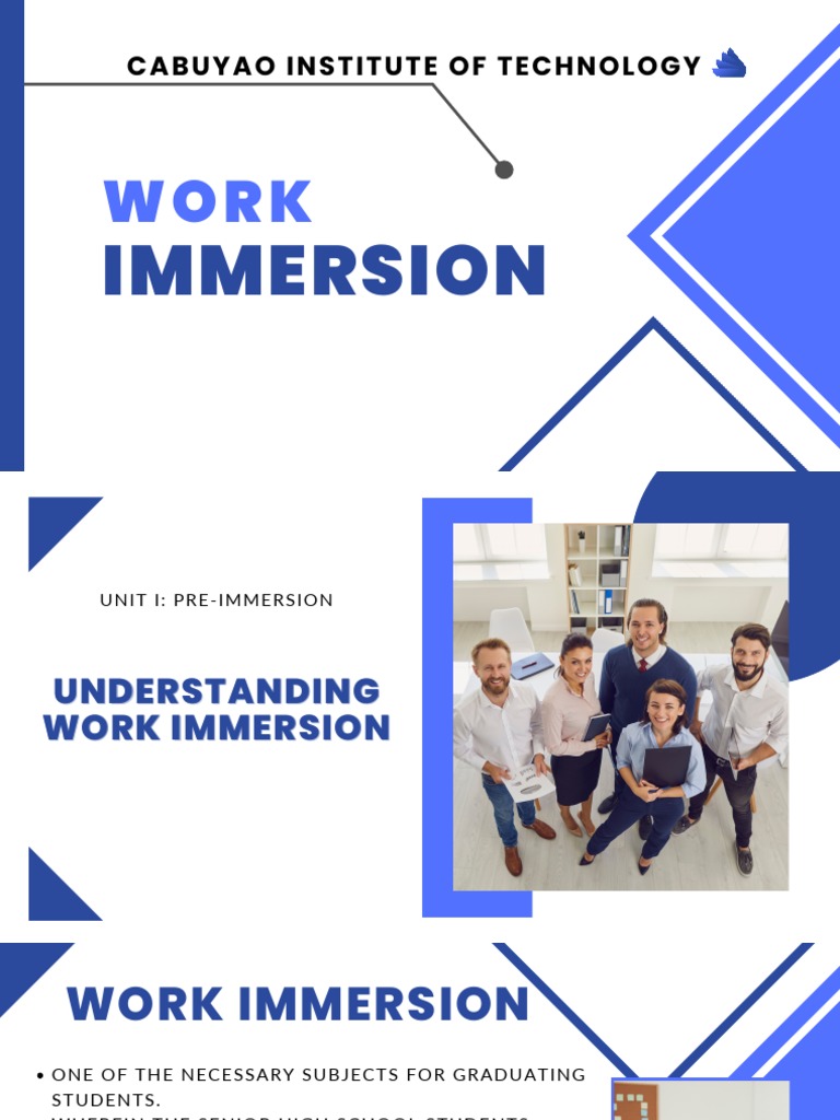 Work Immersion | PDF | Applied Ethics | Social Institutions