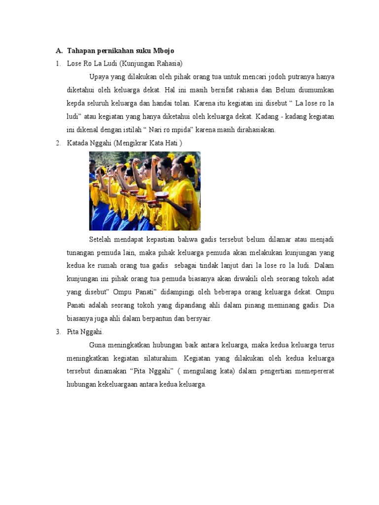 Etno Sasambo Suku Mbojo | PDF