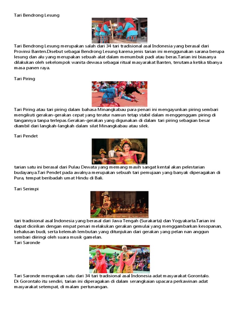 tarian tradisional | PDF