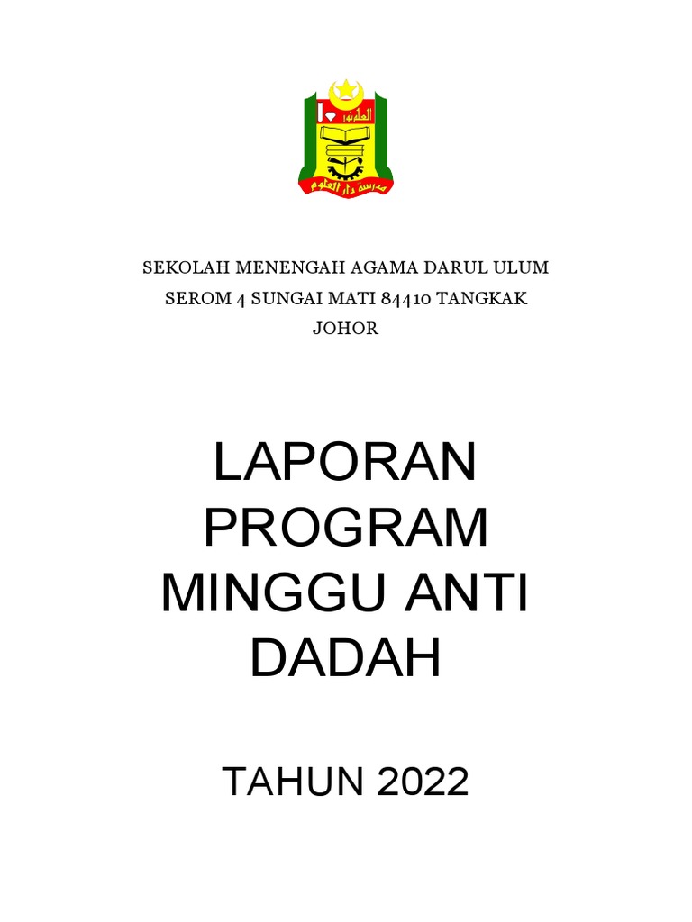 Memperkenalkan Program Minggu Anti Dadah SMA Darul Ulum | PDF