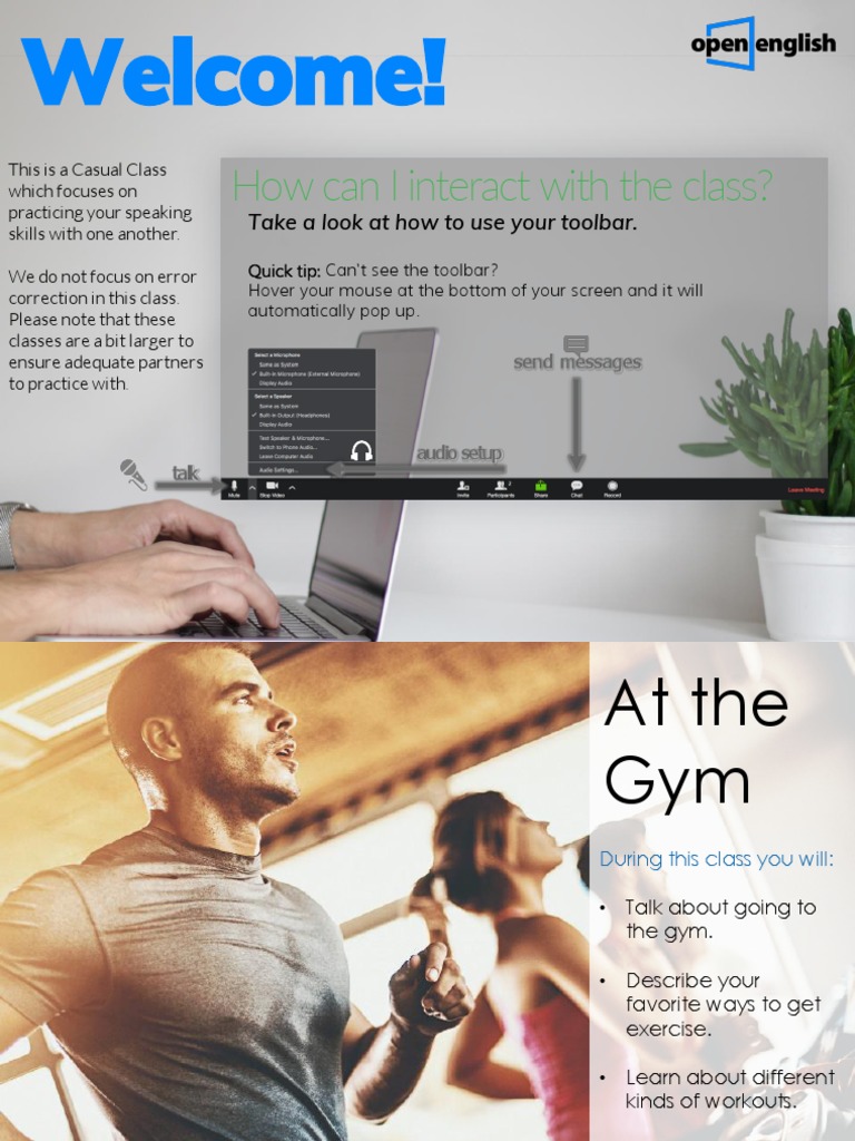 Practicing Speaking Skills: A Conversation About Fitness and Exercise | PDF