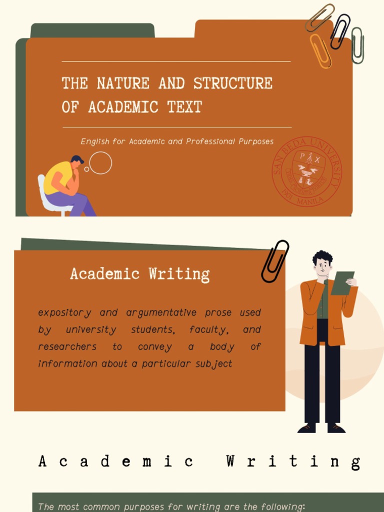 Nature and Structure of Academic Texts | PDF