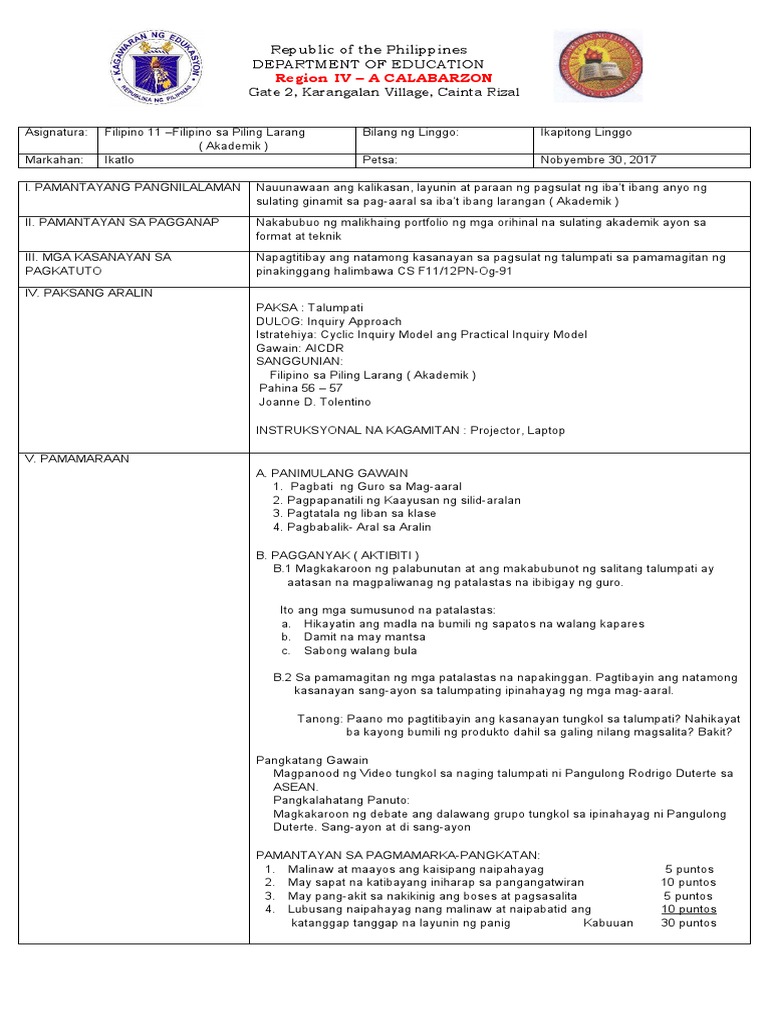 DLP in Filipino | PDF