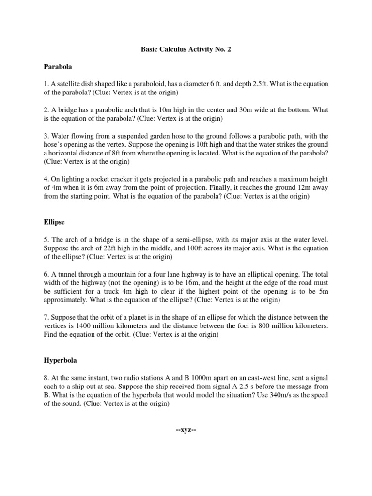 Basic Cal Activity 2 | PDF