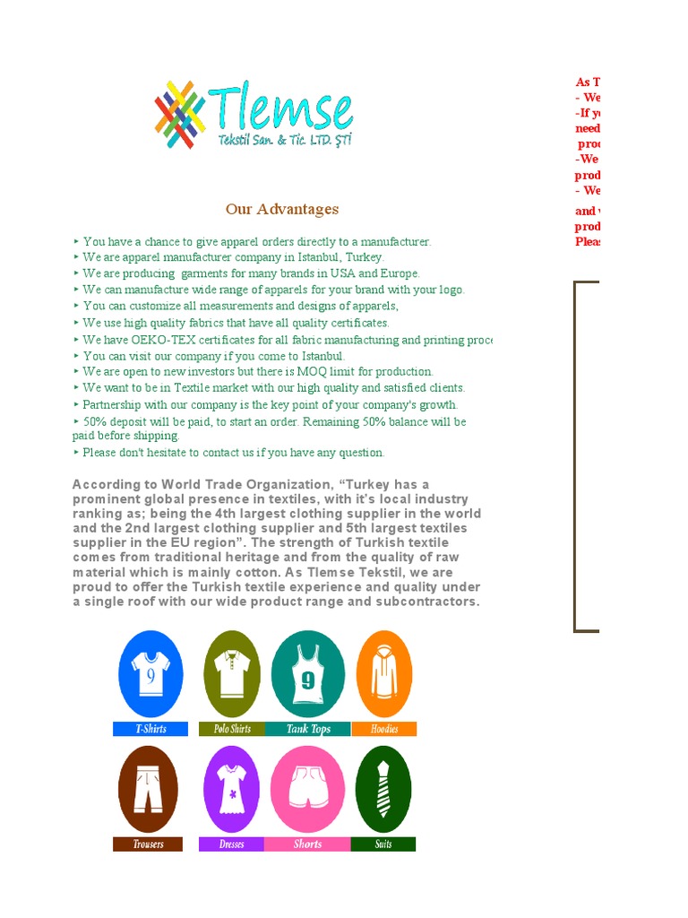 Tlemse TechPack Sample | PDF | Textiles | Clothing