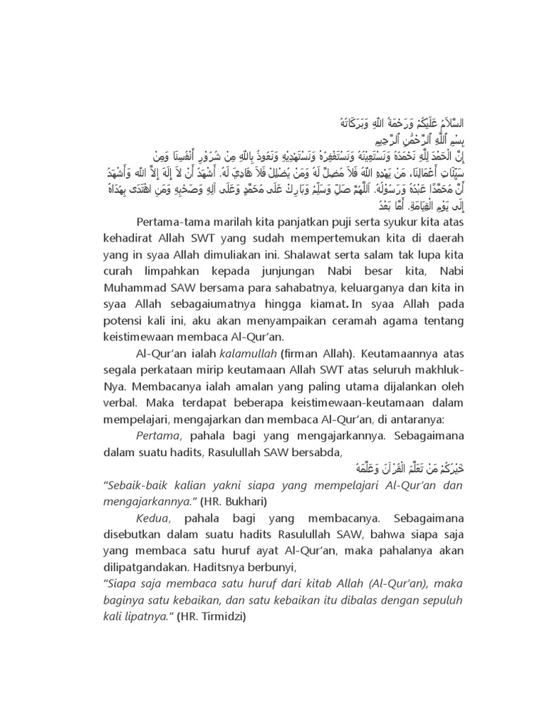 Kultum Alquran | PDF