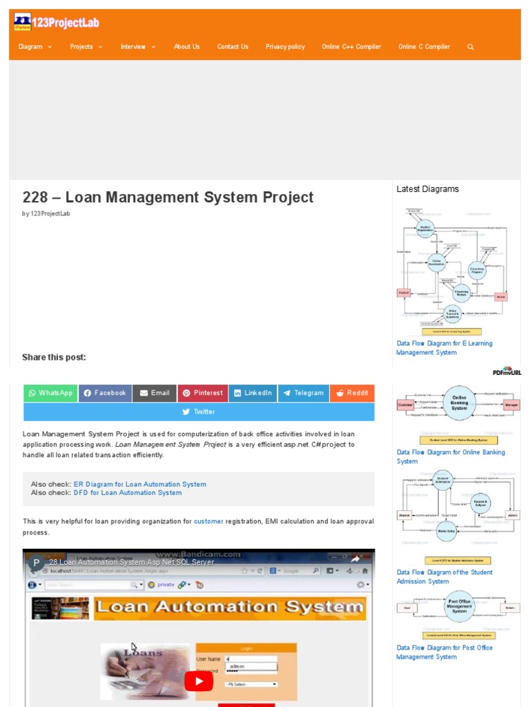 123projectlab - Com - 228 Loan Management System Project | PDF ...