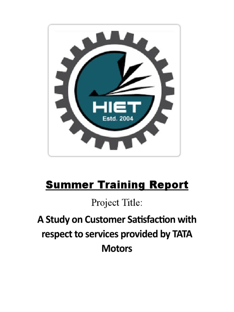 Summer Training Report | Download Free PDF | Marketing