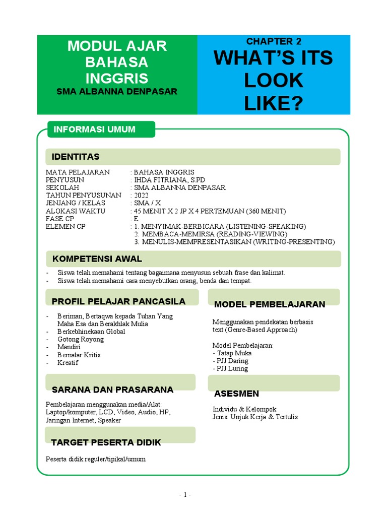 MODUL 2 Descriptive Text | PDF