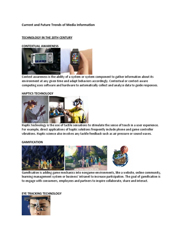 Current and Future Trends of Media Information | PDF ...