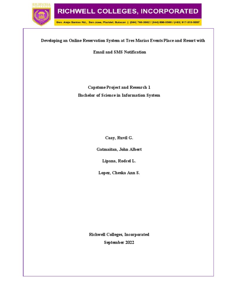 Online Reservation System | PDF | Methodology | Agile Software Development