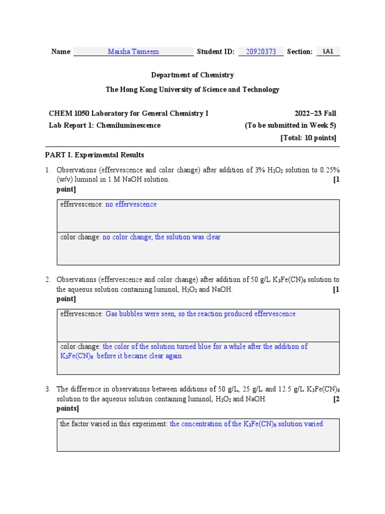 Lab Report 1 | Download Free PDF | Volume | Experiment