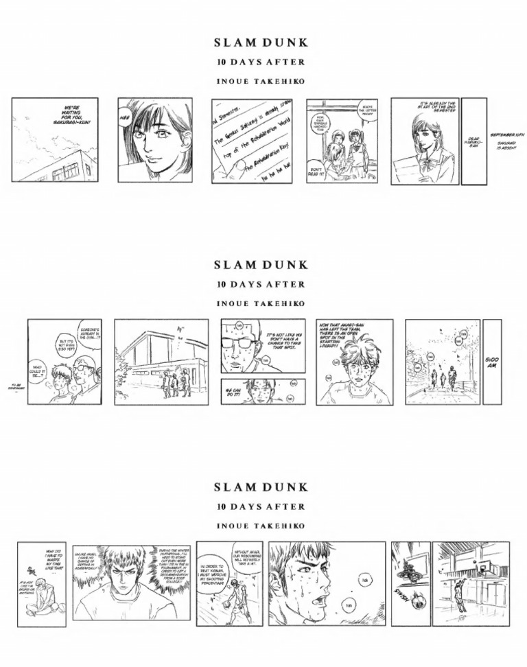Slam Dunk, 10 Days After (2004) (Fruity Explosive Translation) | PDF | Ball Games | Team Sports