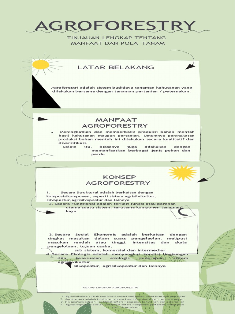 Infografik Agroforestry Hal 1 Dan 2 | PDF