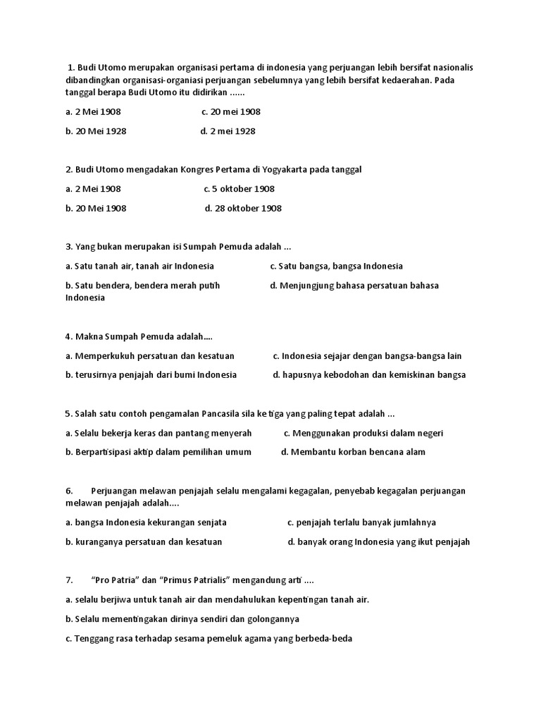 Soal PKN | PDF