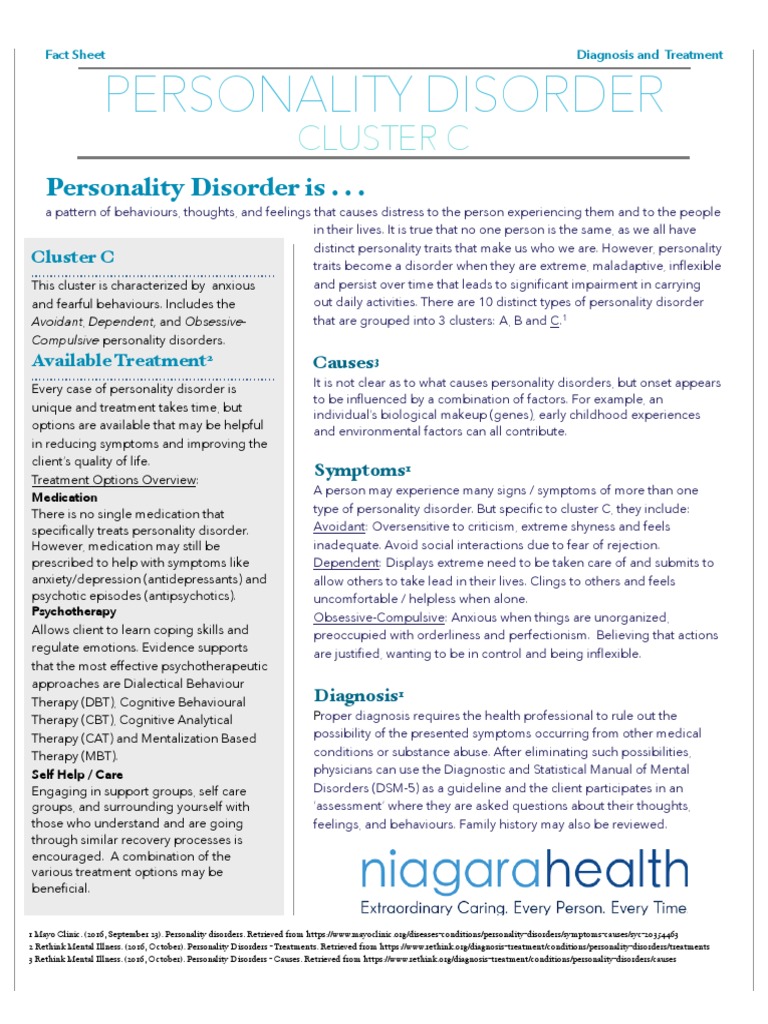 Understanding Cluster C Personality Disorders: Symptoms, Diagnosis and ...