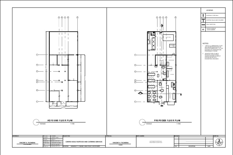 As Found Floor Plan Proposed Floor Plan: Legend | PDF | Infographics ...