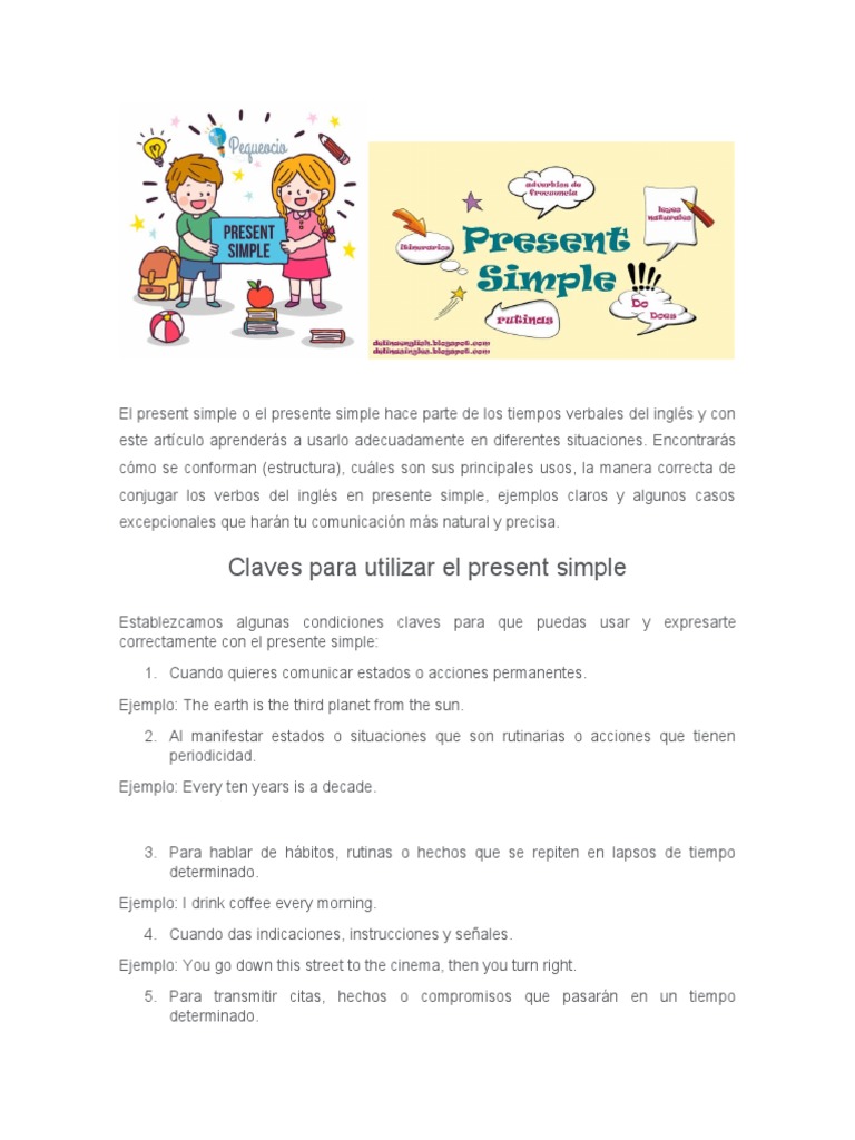 Present Simple | PDF