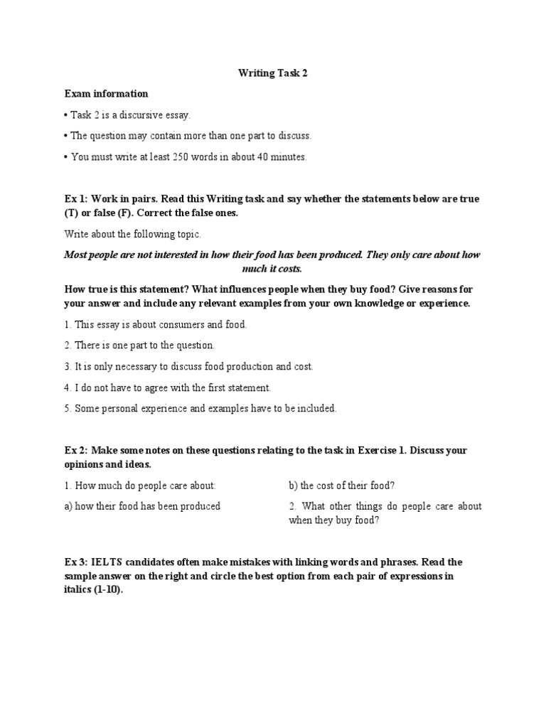 Writing Task 2 | PDF | Noun | Question