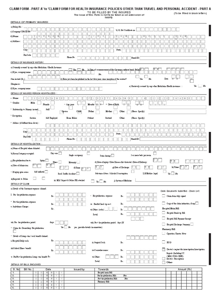 Health Insurance Claim Guide | PDF | Insurance | Hospital