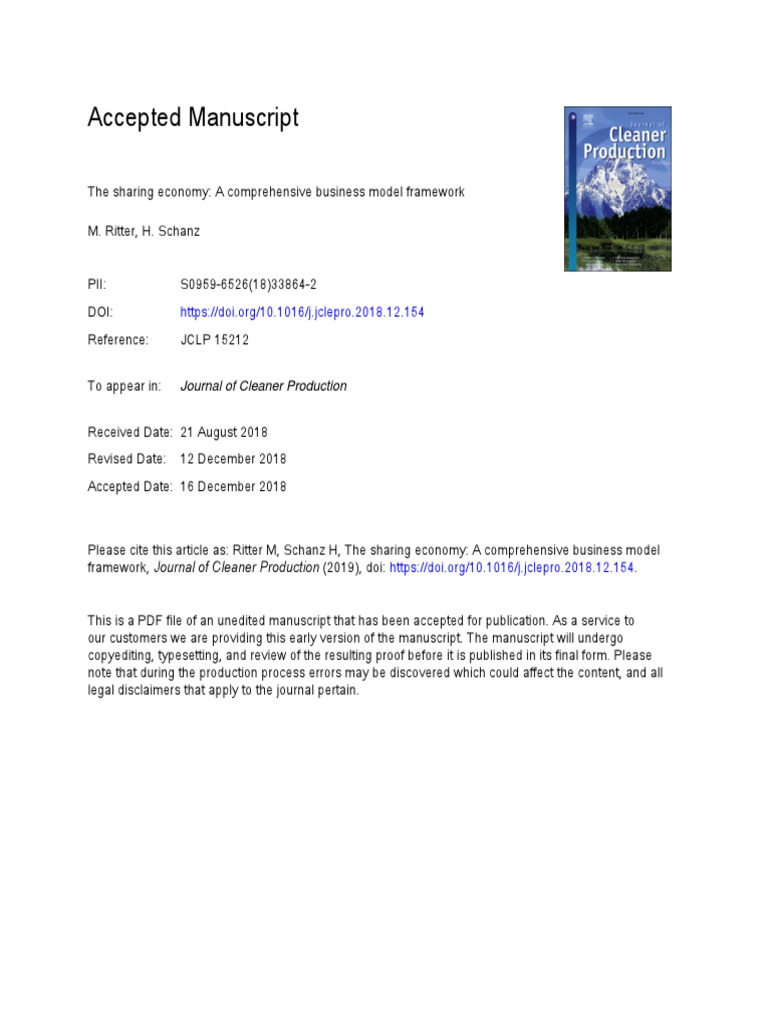 BMC 1 | Download Free PDF | Business Model | Sharing Economy