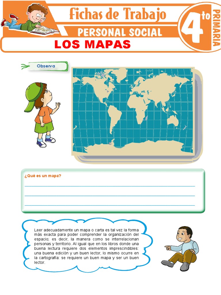 Los Mapas para Cuarto Grado de Primaria | Descargar gratis PDF ...