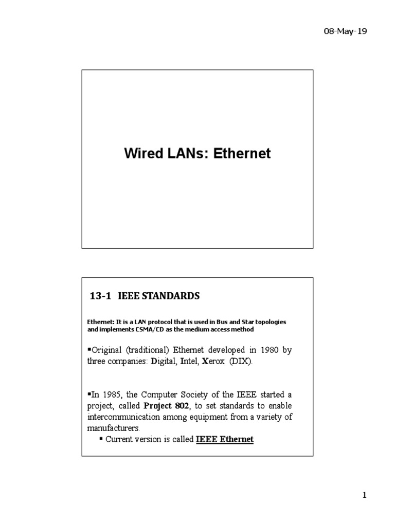 Ethernet (Compatibility Mode) | PDF | Ethernet | Network Topology