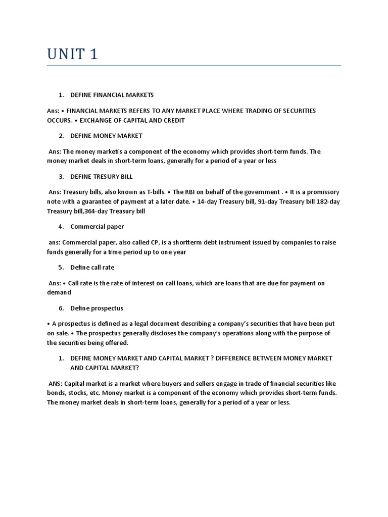 Unit 1 Commerce | PDF