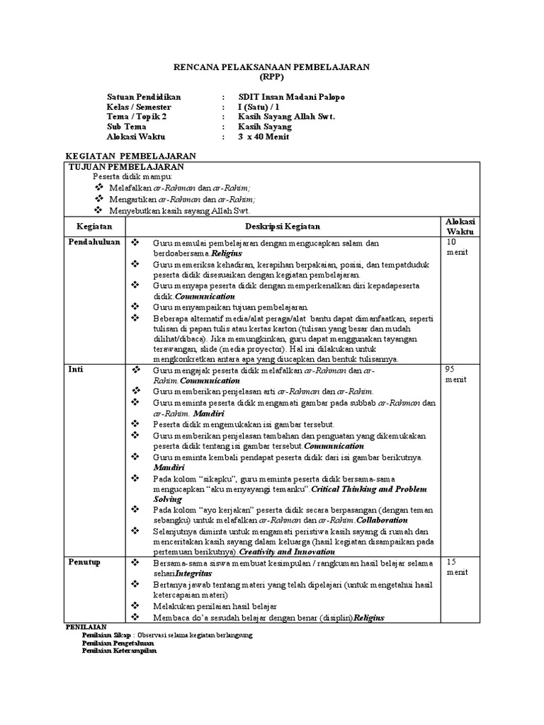 RPP Guru Penggerak | PDF