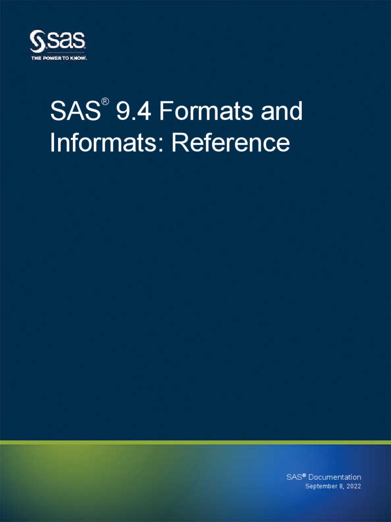 Sas Documentation | PDF | Parameter (Computer Programming) | Reserved Word
