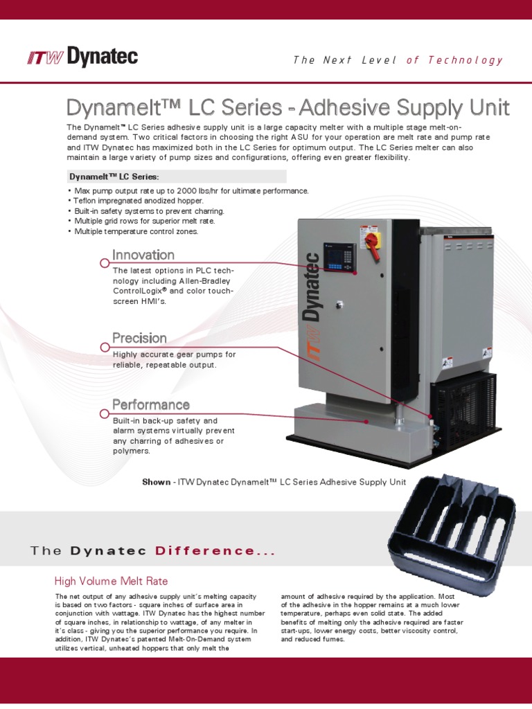 Dynamelt LC Series - Master | PDF | Adhesive | Pump