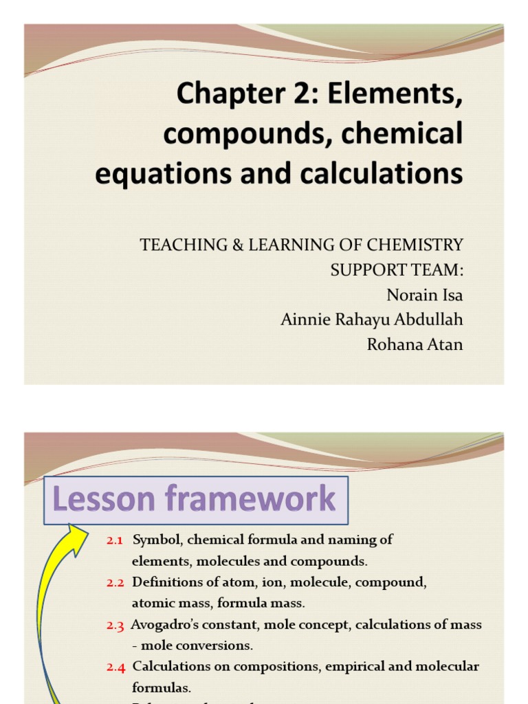 Chapter 2 CHM138 | PDF | Mole (Unit) | Ion Chapter 2 CHM138 | PDF | Mole (Unit) | Ion